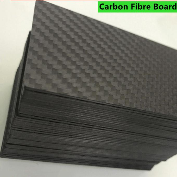 3K Carbon Fiber Rods And Tubes , Matte Type Carbon Fiber Board Sheet