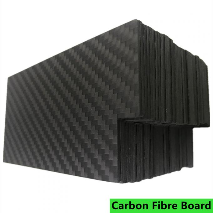 3K Carbon Fiber Rods And Tubes , Matte Type Carbon Fiber Board Sheet